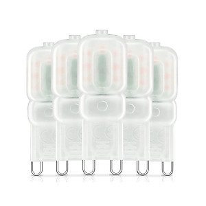 OTTOSEA G9 LED Light Bulbs Dimmable 3W (25W Halogen lamp Replacement,Warm White 3000K, 120V AC, 360 Degree Beam Angle,Pack of 5