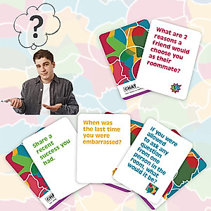 ChatterChance Conversation Starter for Teens | Exciting, Fun Conversation Games with Question Cards That Spark Connection & Understanding | Thought-Provoking Card Games for Teens with 80 Questions