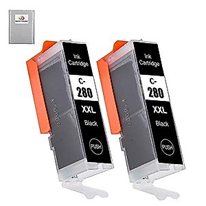 NEXTPAGE PGI-280XXL Black Ink Cartridges Replacement for Canon PGI-280 CLI-281 CLI-281XXL for Pixma TR8520 TS9120 TS8120 TS6120 TR7520 TS6220 TS8220 TS9520 TS9521C, 280XXL PGBK Black - 2 Pack