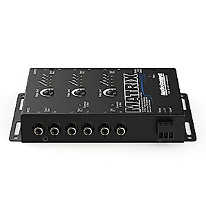 AudioControl Matrix Plus Black Six Channel Line Driver with Remote Level Control Input