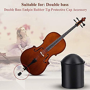 2pcs Double Bass Endpin Rubber Tip Stopper Protector End Accessory