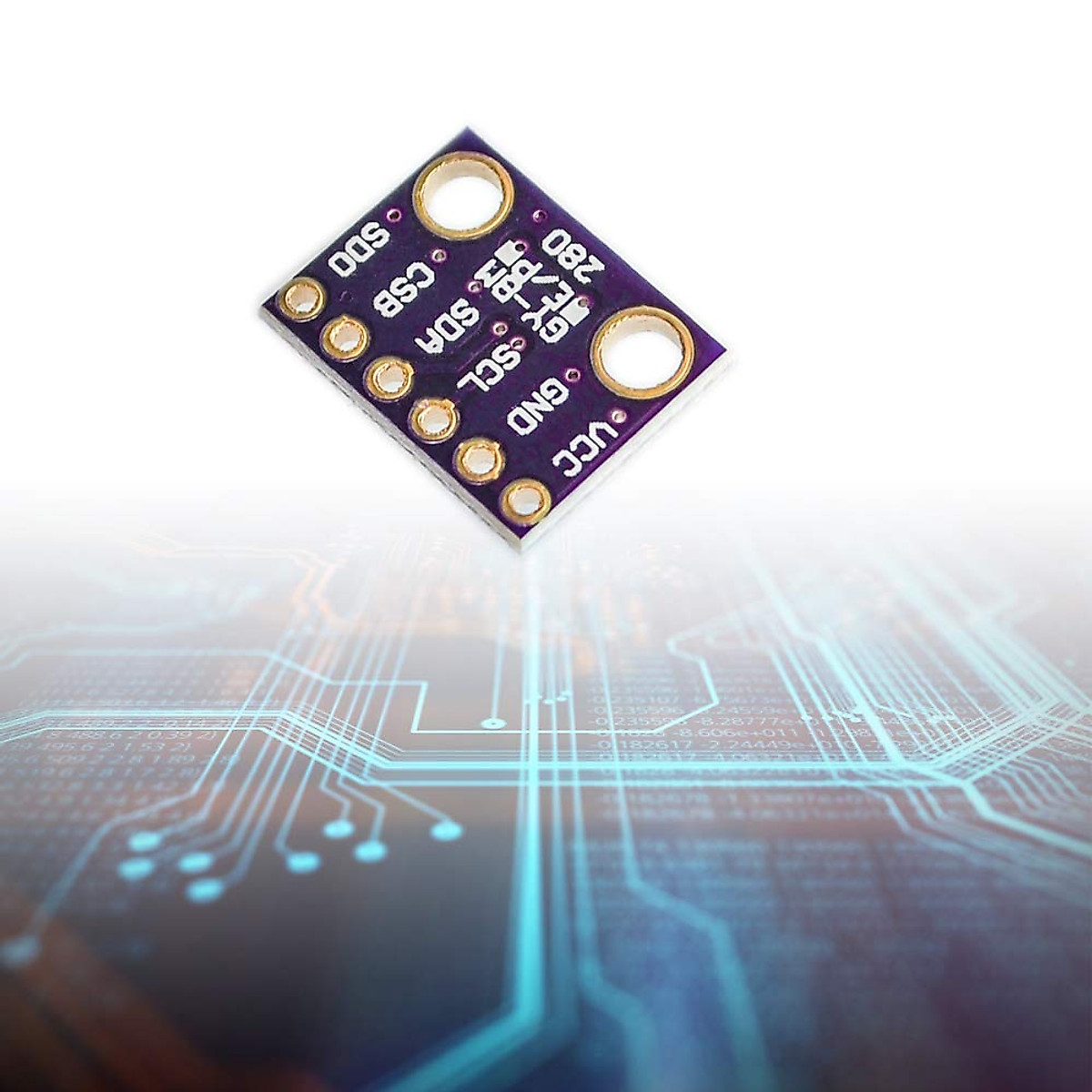 Comimark 2Pcs Breakout Temperature Humidity Barometric Pressure BME280 Digital Sensor Module for Arduino