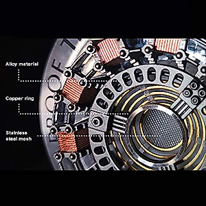 Lonyiabbi 1:1 Arc Reactor MK1 Model LED Light Vibration Sensing Control USB Interface Finished Product Display Box Toys Gift (MK1)