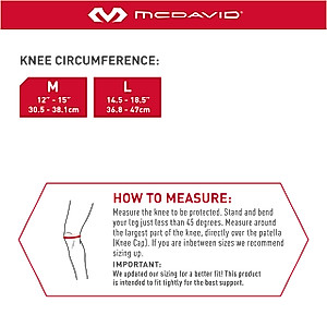 McDavid Adult Patella Knee Strap, Adjustable Support, Fits Left & Right Knee, Fits Men & Women, Adult M