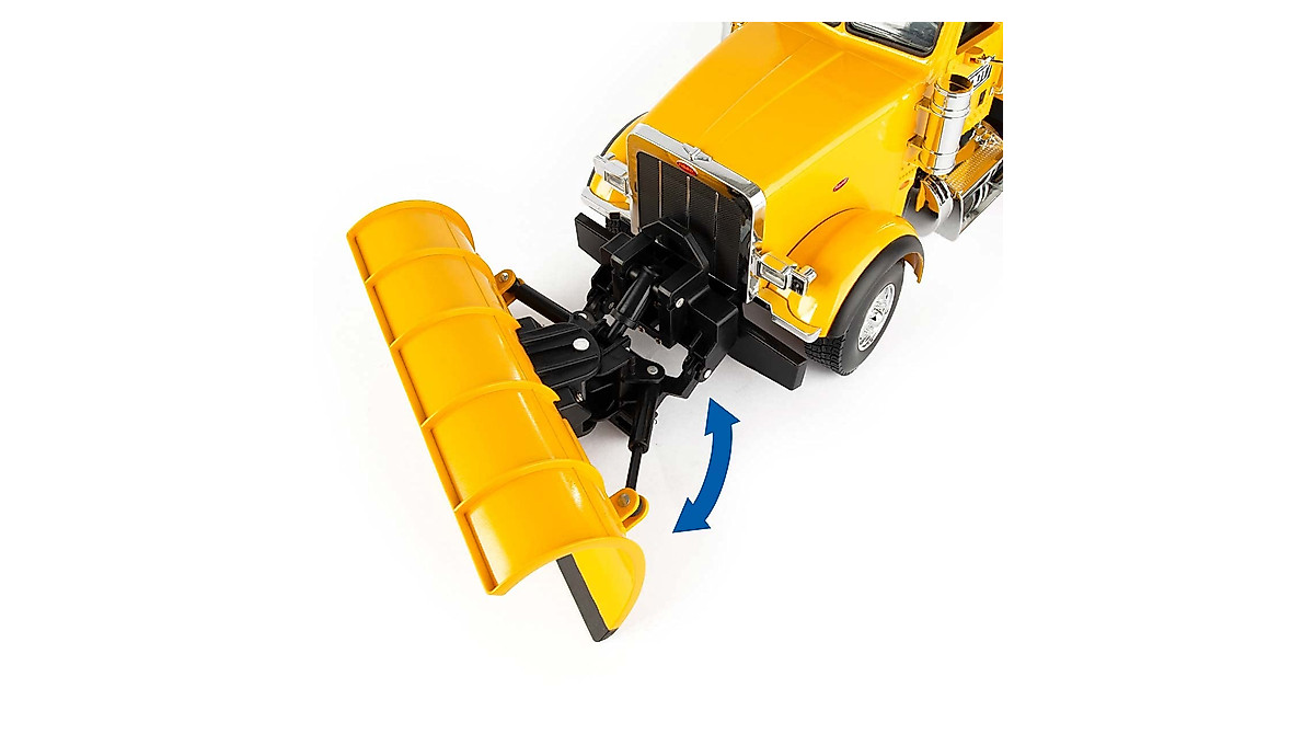 Realistic Peterbilt Snow Plow Toy Truck for Kids | TOMY ERTL