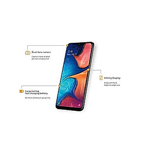 Samsung Galaxy A20 SM-A205U 32GB - Black (METROPCS UNLOCKED) (Renewed)