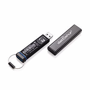 iStorage datAshur 8 GB Secure Flash Drive - Password Protected, Dust and Water Resistant, Portable, Military Grade Hardware Encryption USB 2.0 IS-FL-DA-256-8