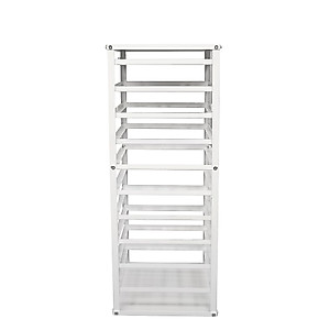 FixtureDisplays® 12x12x32 Jewelry Displays, Counter top Earring Card Spinning Retail Rack White 10 Tiers Easy Assembly Video in Description 12088NEW