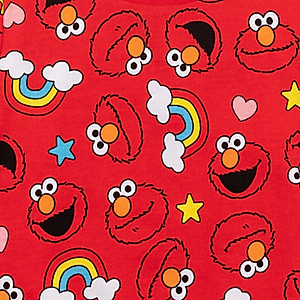 Sesame Street Elmo Toddler Girls French Terry Pullover Sweatshirt Red 3T