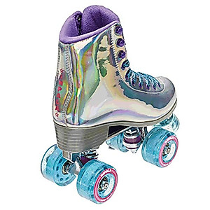 Impala Rollerskates Girl's Impala Quad Skate (Big Kid/Adult) Holographic 10 (US Men's 8, Women's 10) M