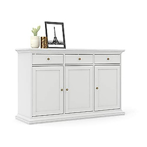 Tvilum Sonoma Sideboard with 3 Doors and 3 Drawers, White