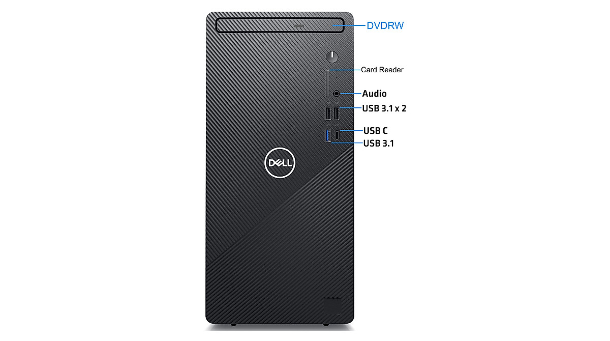 Dell Inspiron 3891 Desktop: i9-11900K, 64GB RAM, 2TB NVMe