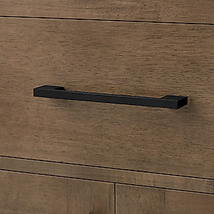 OVE Decors Maya Plus 72 in. Double Sink Bathroom Vanity in Almond Latte Finish, Black Hardware and Included Power Bar