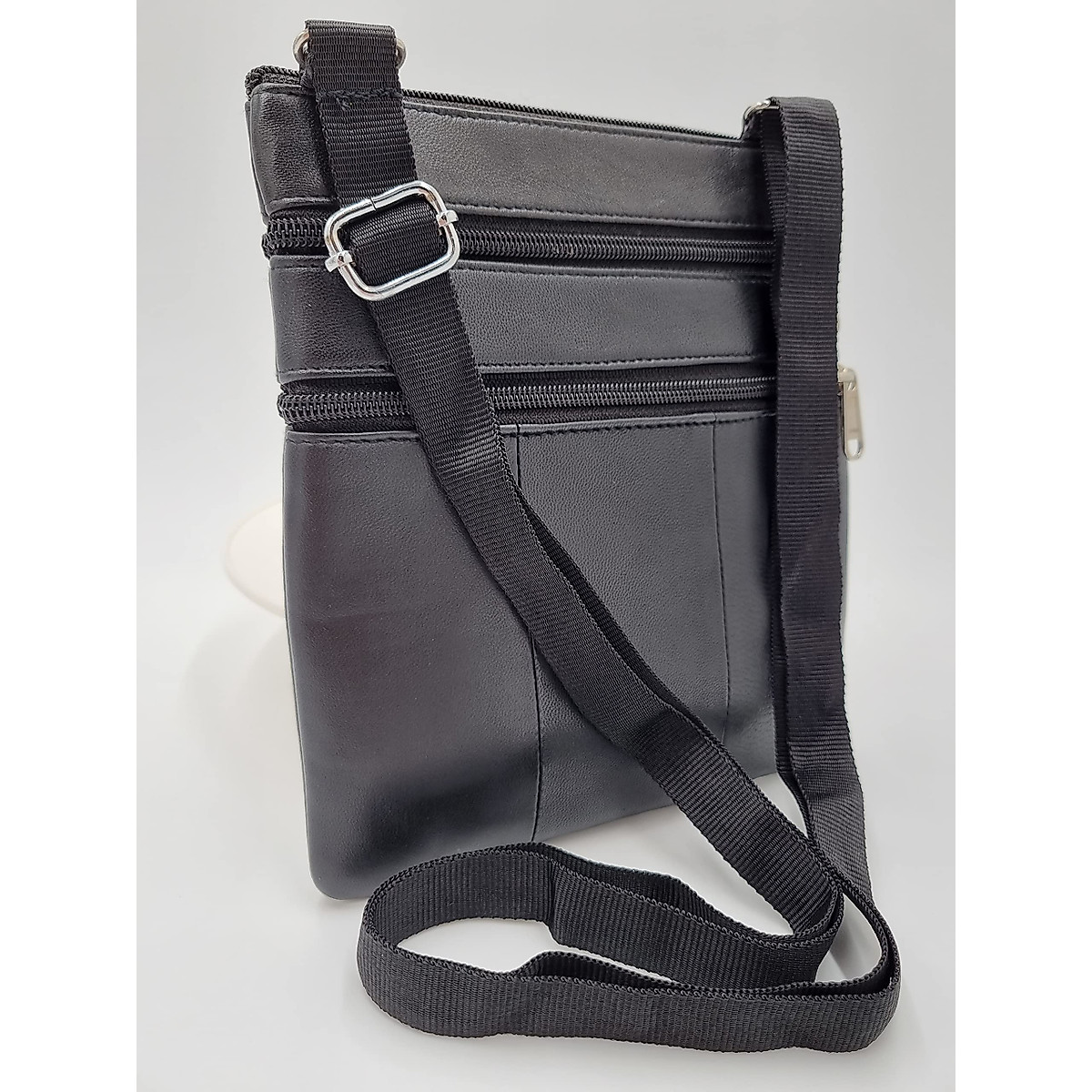 Liberty Leather Crossbody Purse for Women Small Crossover Long Over the Shoulder Sling black Women’s Purses and Handbag