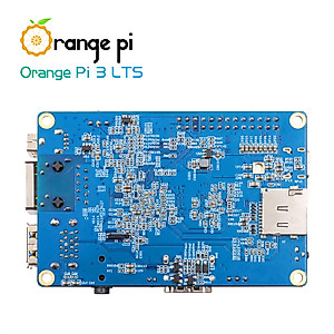 Orange Pi 3 LTS 2GB LPDDR3 Allwinner H6 Flash 4-Core 64 Bit with 8GB eMMC Flash Single Board Computer, Support Dual-Band WiFi and Bluetooth 5.0 Development Board Run Android/Ubuntu.. (Pi 3 LTS)