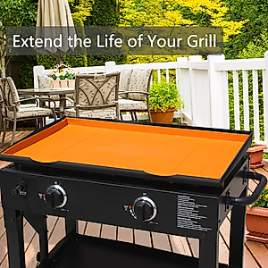 28" Food Grade Silicone Griddle Mat for Blackstone Accessories, Heavy Duty 2.2 LB Grill Mat, Reusable Griddle Cover for Blackstone Protect Your Griddle from Insects Rust (NOT for Pro & XL Series)