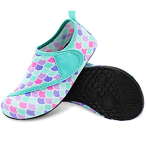 L-RUN Boys Water Shoe Girls Beach Pool Walking Sneakers for Toddlers Blue 6-7=EU22-23