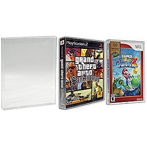 MALKO Video Game Protector Case Compatible with: PS2 | WII - WII U | Gamecube | Xbox & DVD Standard Case | 10 Pack