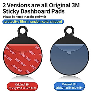 [3 Pack] Dashboard Pad Mounting Disk for Suction Cup Phone Mount & for Tom Tom Garmin GPS Suction Mount Sat Nav Dash Cam Holder Stick On Universal Dash Mount Pad w/3M Adhesive 70mm Diameter 3 Pcs