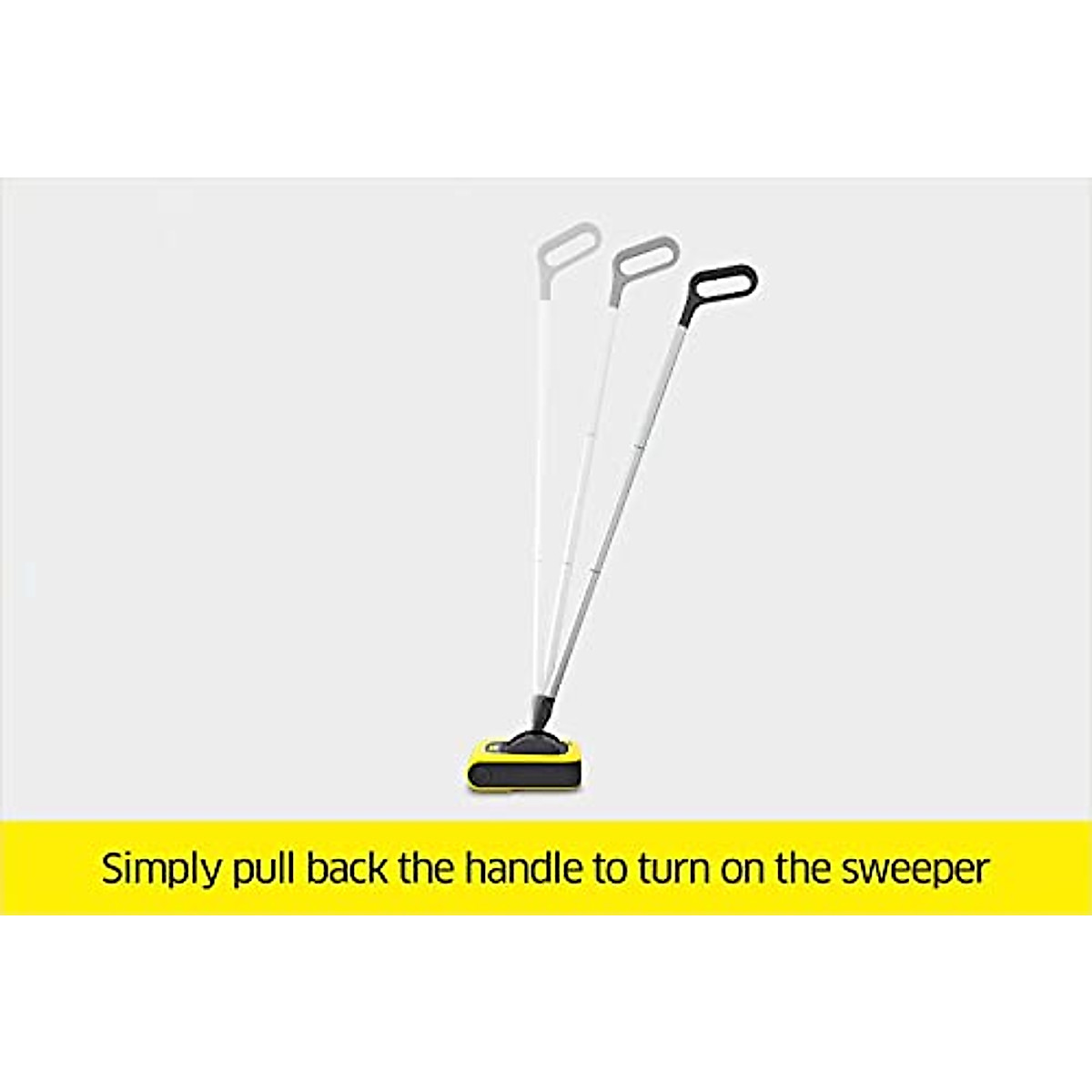 Karcher KB 5 Lightweight Multi-Surface Cordless Electric Floor Sweeper Broom - Ideal for Fur, Hair, Dirt, & Debris - 8.25" Cleaning Width, 30 Minute Runtime