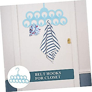 Levemolo Coat Hanger Scarf Hanger Plastic Clothes Hangers Clothing Storage Bags 4 Pcs Belt Holder for Closet Skirt Jean Hanger Closet Hanger Organizers Closet Hat Rack Closet Organizers Bra