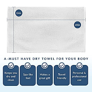 Groko Textiles Small and Lightweight Cotton Towels Assorted Pastel Mix 24 x 40 inches Towels (6)