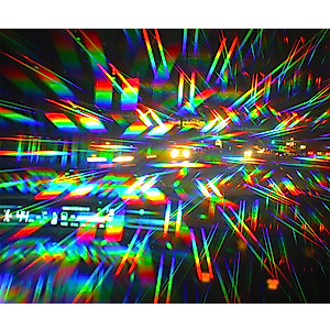 Rainbow Symphony Diffraction Grating Glasses - Assorted Neon Colors, Package of 25