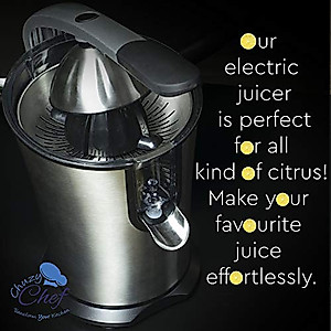 Electric Citrus Juicer Fruit Machines - Stainless Steal Electric Citrus Jucers Machine Fruit Squeezer Orange Lemon Lime Electric Citrus Juicers Extractor With Anti - Drip Citrus Press 300 Watt Motor