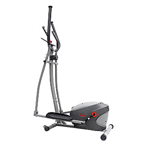 Sunny Health & Fitness Performance Compact Elliptical Machine with 8-Level Adjustable Resistance, Pulse Sensor & Exclusive SunnyFit App Enhanced Bluetooth Connectivity - SF-E320033
