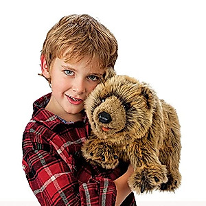 Folkmanis Grizzly Bear Hand Puppet Light Brown, 1 EA