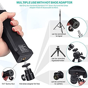 2 Pack RGB LED Video Light Wand Stick with Tripod,Hagibis Photography Studio Lighting Kits with Adjustable Light Stand&Remote Control 10 Color Modes,3200K-5600K