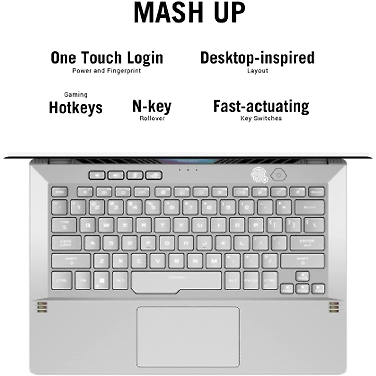 Asus ROG Zephyrus G14 Ultra Slim Gaming Laptop, 14'' 120Hz QHD Display(2560x1440) ,AMD Ryzen 9 5900HS ,NVIDIA GeForce RTX 3060,24GB RAM, 1TB PCIe SSD, Fingerprint Reader, Windows 10, Moonlight White