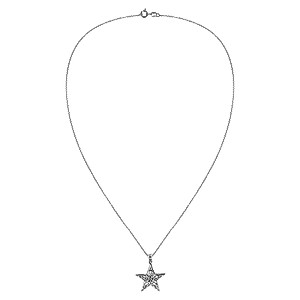 AeraVida Intricate Celtic Knot Star .925 Sterling Silver Pendant Necklace | Delicate Sterling Silver Necklace for Women | Vintage Long Necklaces for Women | Necklace Women Jewelry | Mother’s Day