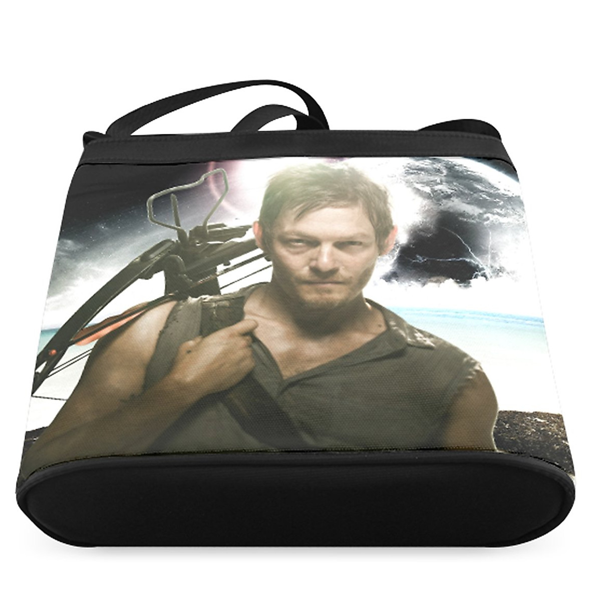 Psylocke Female fabric Popular Shoulder Bags Crossbody Bags Sling Bag with Daryl Dixon-The Walking Dead Image