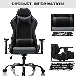 AFO High Back Desk Ergonomic Adjustable Computer Gaming Chair, Grey