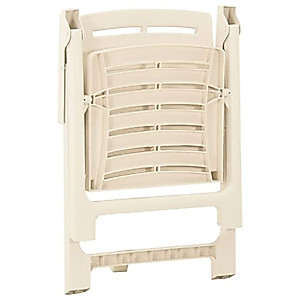 vidaXL Garden Chairs 2 pcs Plastic White