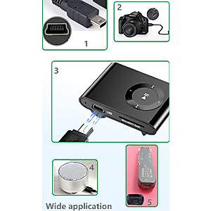 DC 5V Charger Wall Adapter DC5V Minii USB Adapter USB Charger for DVR, Camera, Record, MP3, MP4, Router, Hard Disk, Hub,Card Reader, Black