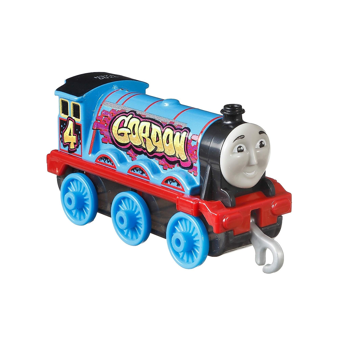 Thomas & Friends Graffiti Gordon Push-Along Train Engine for Preschool Kids Ages 3 Years and Up
