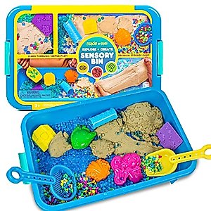 Made By Me Explore + Create Sea Life Sensory Bin, Fun Bins for Toddlers 1-3, All-in-One Tactile Toys, Learn Through Play Unique Fine Motor Toys & FIN-Tastic Experience
