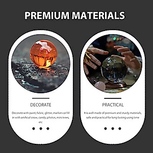 Artibetter 10pcs DIY Snow Globe Water Globe 4inch Clear Plastic Water Globes with Screw Off Cap for DIY Christmas Crafts and Customization