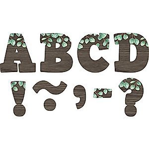 Teacher Created Resources Eucalyptus Bold Block 3" Magnetic Letters