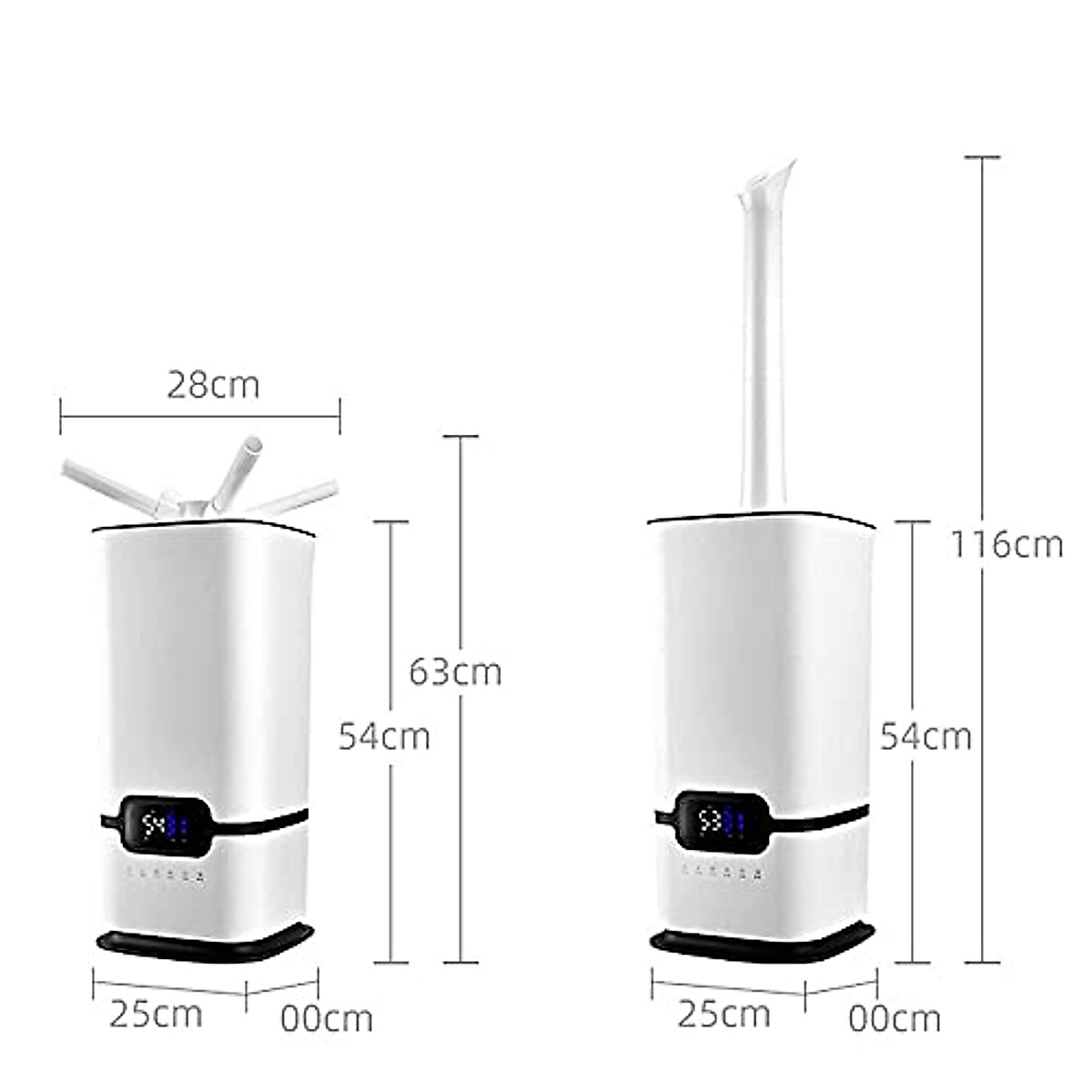 Umidificatore Industriale 13L Umidificatore Di Grande Capacità Riempimento Dall'alto Per Stanze Grandi Facile Da Pulire Spegnimento Automatico Senza Acqua