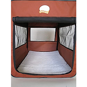 Go Pet Club AB32 Soft Dog Crate, Brown - 32 inches L x 22.2 inches W x 23.5 inches H