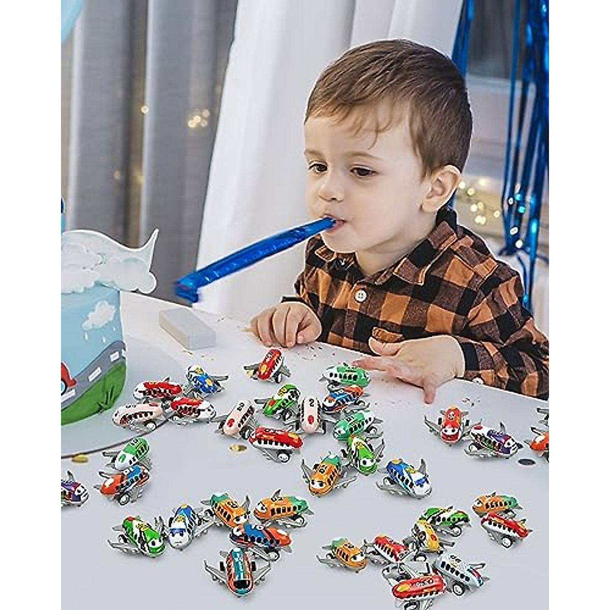 Vileafy 27Pcs Mini Pull Back Airplanes Set Party Favors for Kids Aged 4-8 Years Old, Birthday Return Gifts, Goodie Bag Stuffers, Potty Prizes, Pinata Fillers