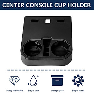 Front Center Console Cup Holder HC3Z-2813562-AB Compatible for Ford F150 2015-2020,F250 F350 F450 Super Duty 2017-2022 Truck Cup Holder Front Seat
