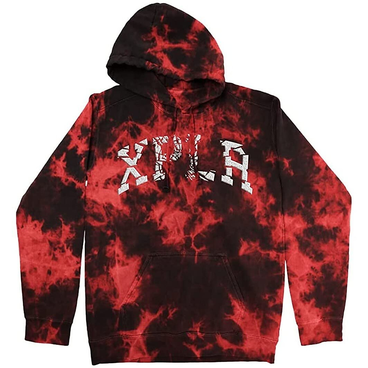 XPLR Shatter Red Tie Dye Sam and Colby Merch Pullover Hoodies Two Piece Set Women Men's Hoodie Suit (JL02704A01-Hoodie,2XL)