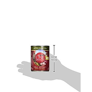 Purina ONE High Protein Wet Dog Food True Instinct Tender Cuts in Dog Food Gravy With Real Chicken and Duck - (Pack of 12) 13 oz. Cans