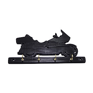Key Rack Holder Hanger Compatible with Harley Road King Motorcycle Wall Entryway Organization Housewarming New Home Gift - 6" x 3 3/8" x 3/16" - Four Hooks