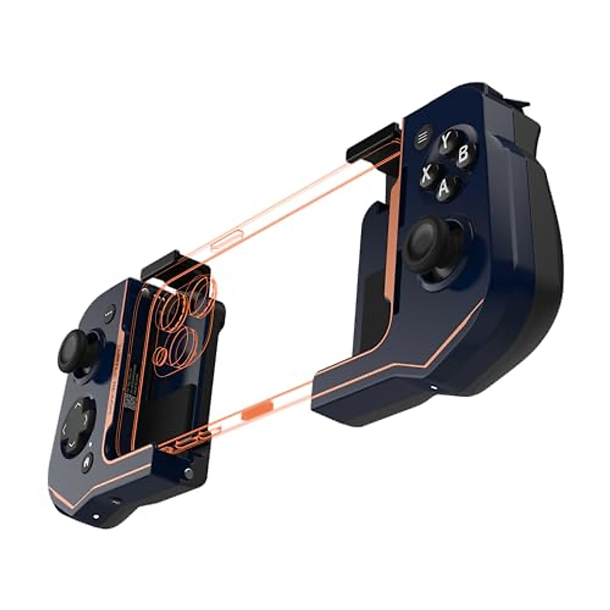 Turtle Beach Atom Mobile Game Controller with Bluetooth for Cloud Gaming on iPhone with Compact Shape, Console Style Controls & Low Latency Bluetooth – Cobalt Blue