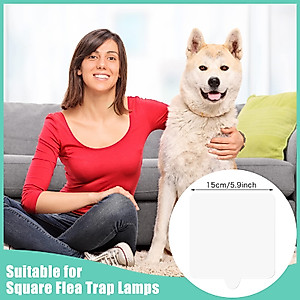 Kittmip 12 Pack Flea Trap Refill 6 Inch Replacement Sticky Glue Pads Compatible with Terro T230, T231 Flea Trap Refill, Glue Refill Board for PET, Flies, Fleas, Mosquitos Control, Family Safe